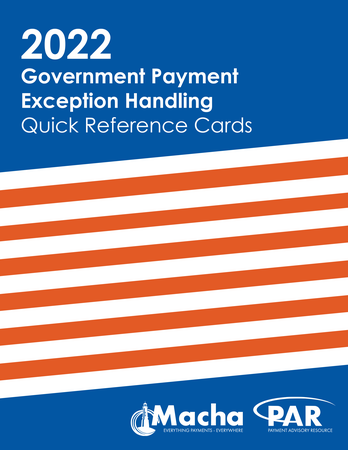 Government Payments Exception Handling Cards | Nacha