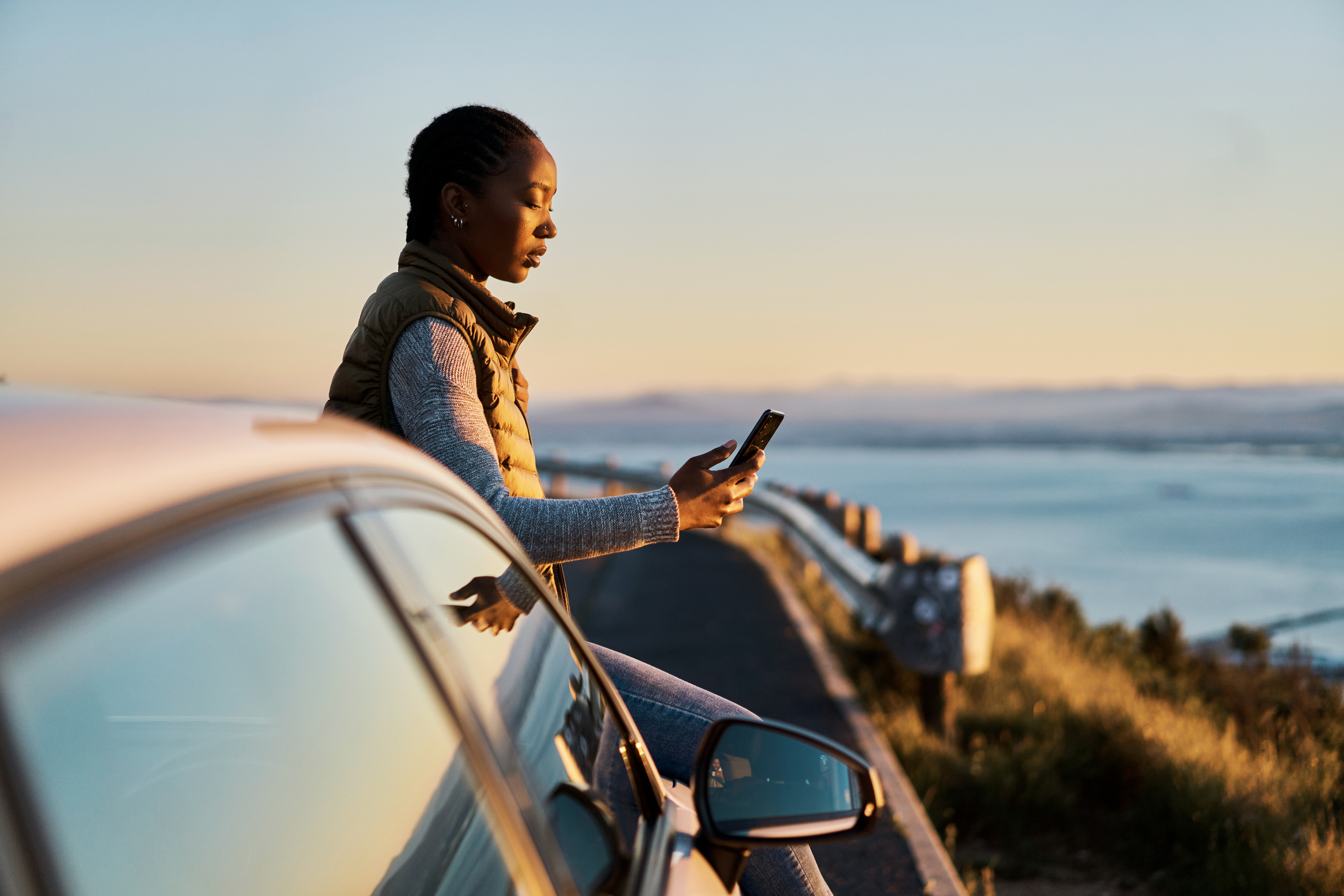 woman making payments on her phone Direct Deposit | Nacha
